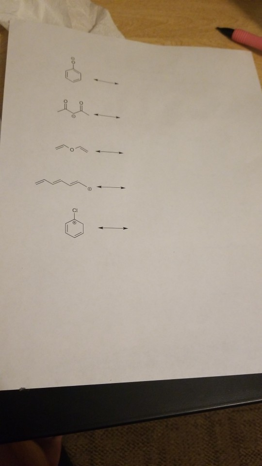 Solved Resonance Practice Problems Draw resonance structures | Chegg.com