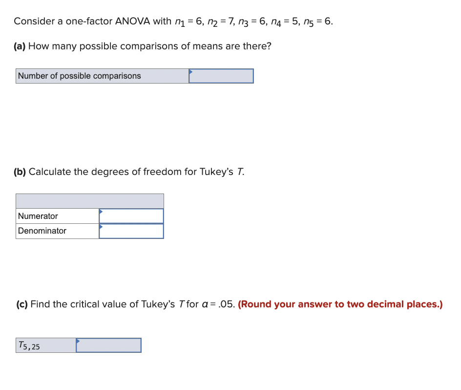 Solved Consider a one-factor ANOVA with | Chegg.com