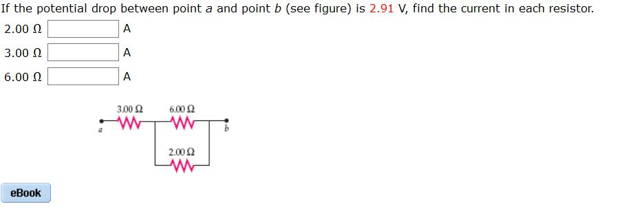 Solved If the potential drop between point a and point b | Chegg.com