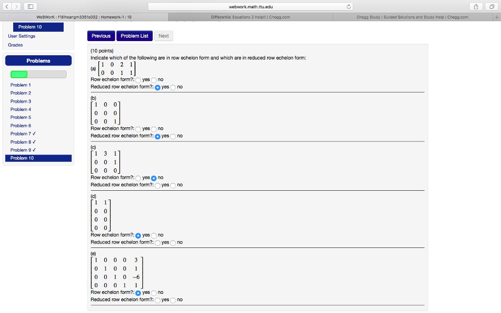 Solved webwork.math.ttu.edu WeBWork:f18lhoangm3351s002: | Chegg.com