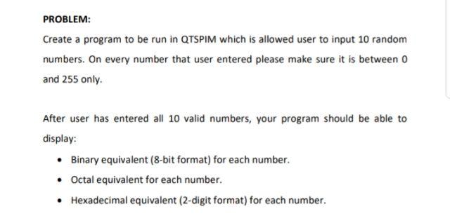 Solved Please Answer It In Mips Assembly Code Qtspim 