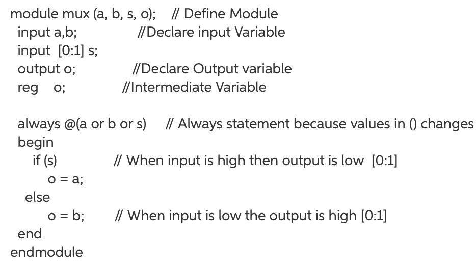 Write a Procedural Verilog description using if | Chegg.com