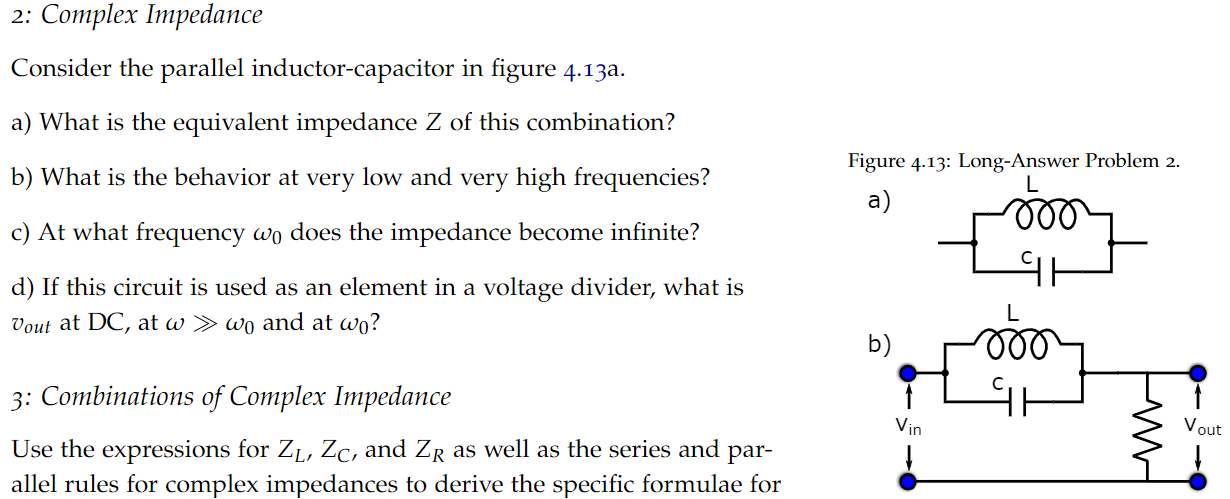 Solved 2: Complex Impedance Consider the parallel | Chegg.com