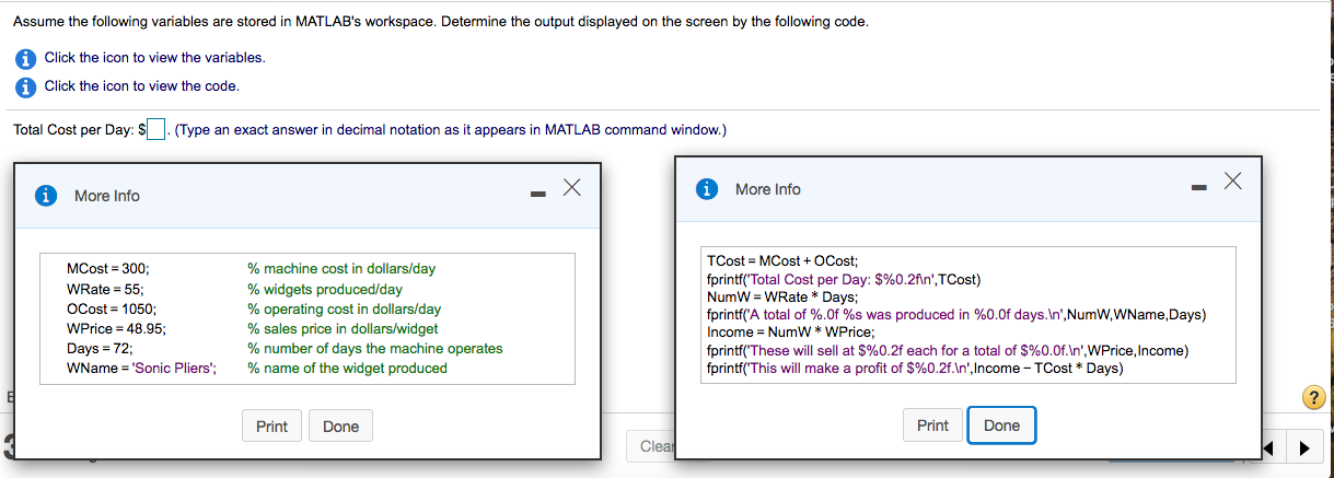 Solved Assume the following variables are stored in MATLAB's | Chegg.com