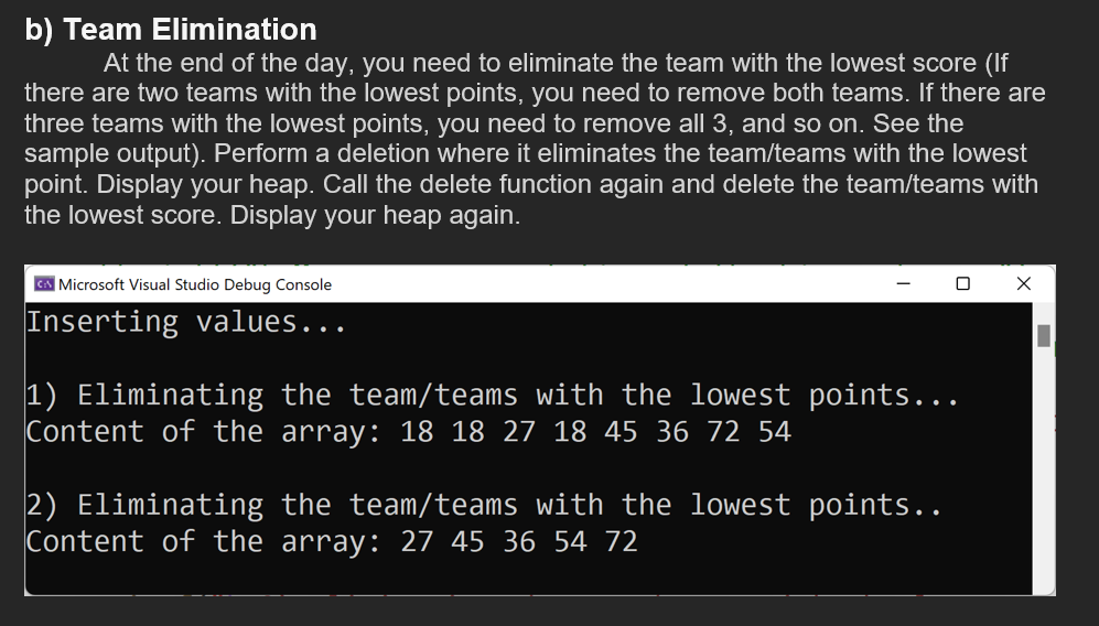 Solved a) Team performance You are assigned to record each | Chegg.com