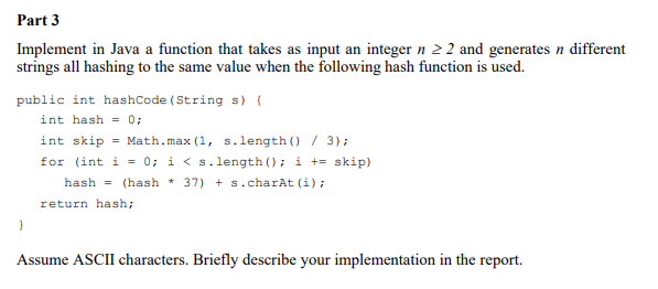 Solved The Exercise Covering Hashing Note You Are Not 