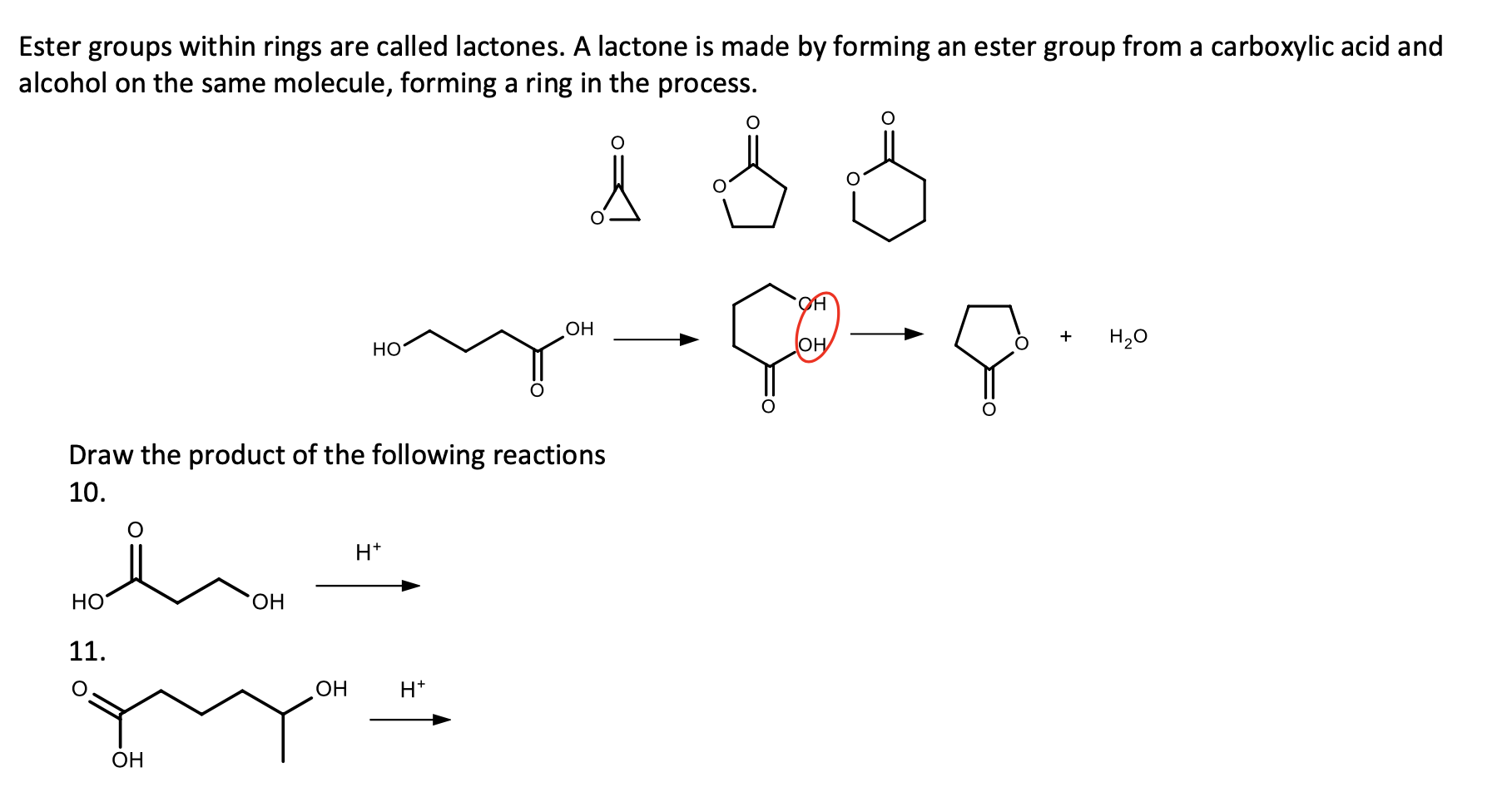 Solved Ester groups within rings are called lactones. A | Chegg.com