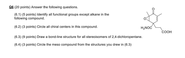 Solved Q6 (20 ﻿points) ﻿Answer the following | Chegg.com