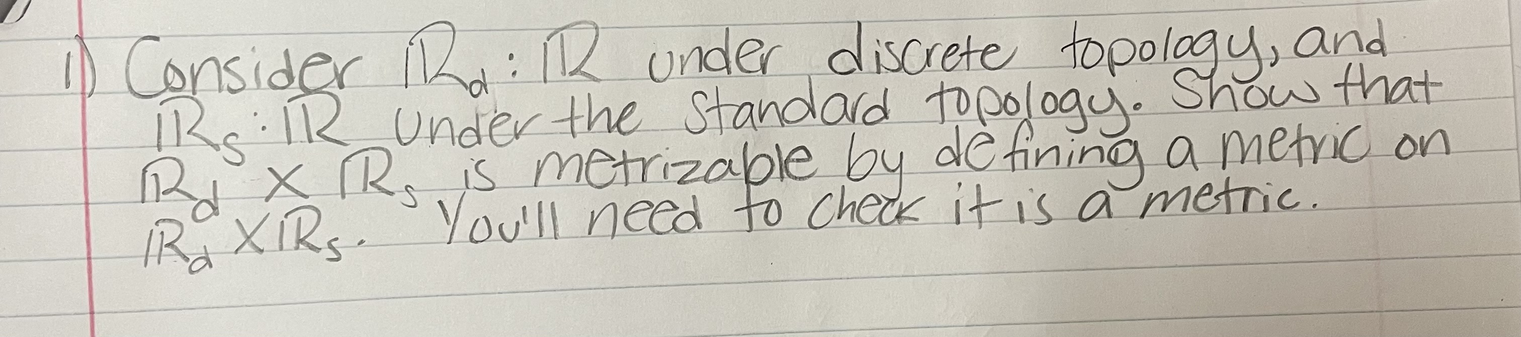 Solved Consider Rd:R ﻿under discrete topology, andRS:R | Chegg.com
