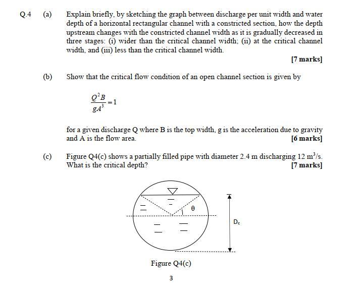 Solved Q.4 (a) Explain briefly, by sketching the graph | Chegg.com
