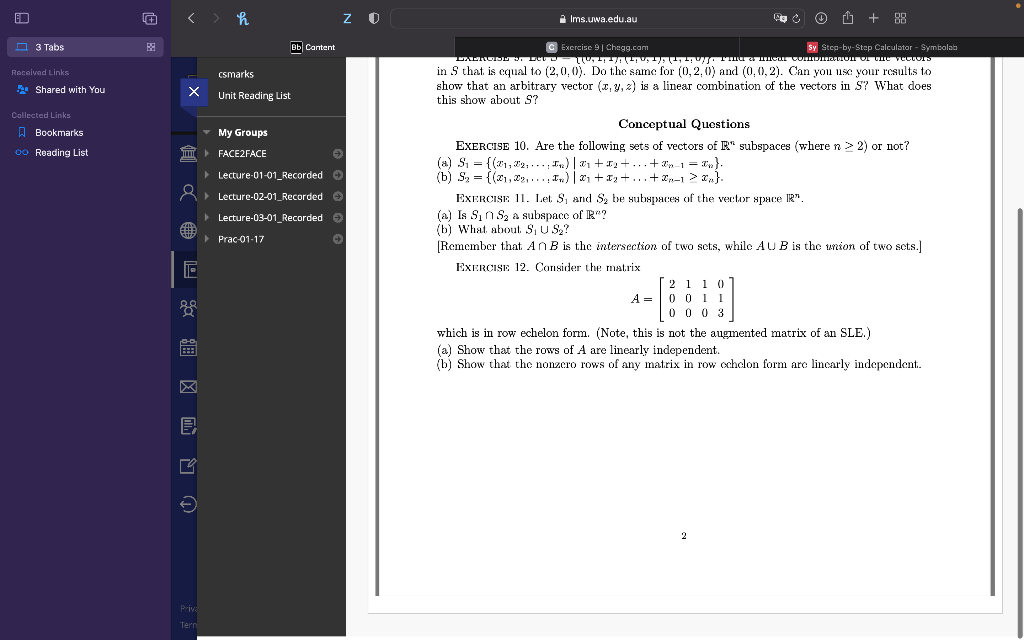 Solved in S that is cqual to (2,0,0). Do the same for | Chegg.com