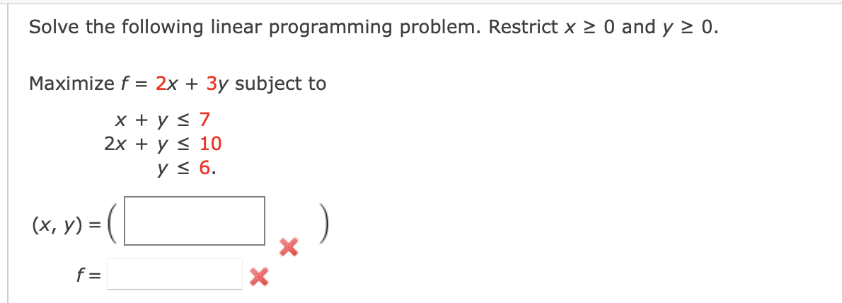 Solved Solve The Following Linear Programming Problem 1104