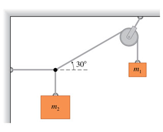 Solved Determine the masses m1 and m2 of the two objects | Chegg.com