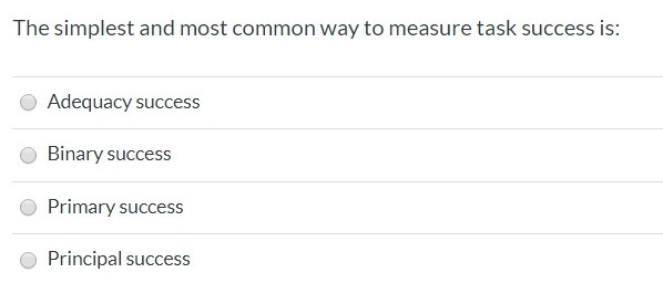 Solved The simplest and most common way to measure task | Chegg.com