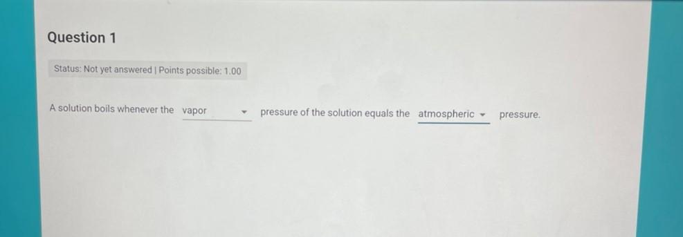 Solved Question 1 Status: Not yet answered Points possible: | Chegg.com