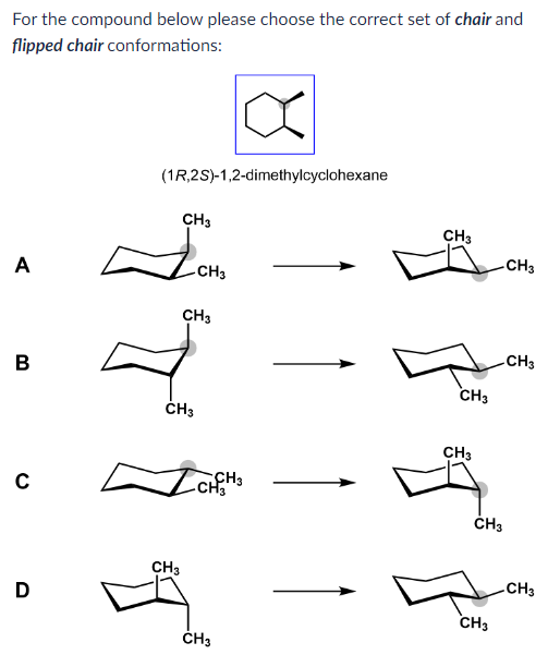 Solved For the compound below please choose the correct set | Chegg.com