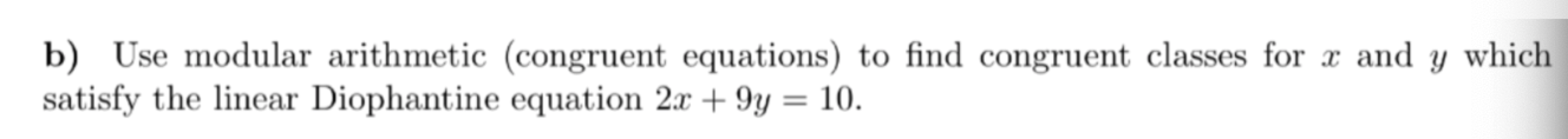 Solved 140002 has no e) Use modular arithmetic (congruent | Chegg.com