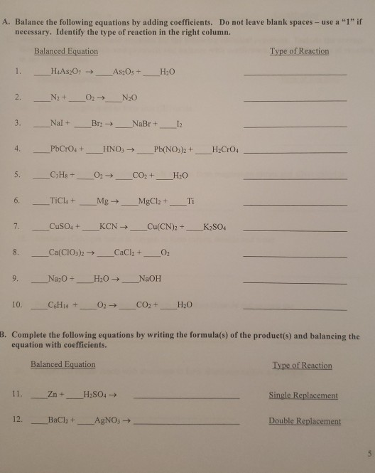 Solved Balance the following equations by adding | Chegg.com