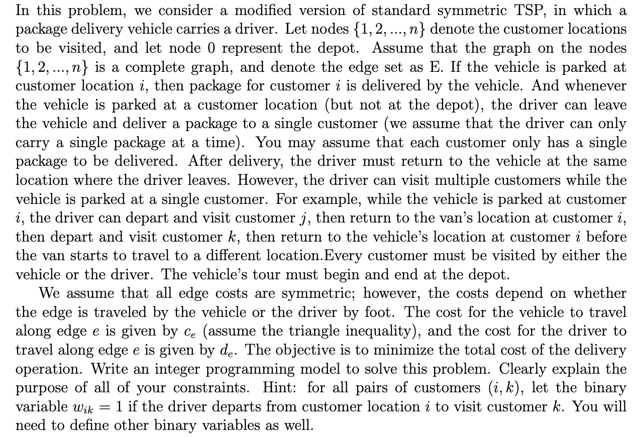 In this problem, we consider a modified version of | Chegg.com