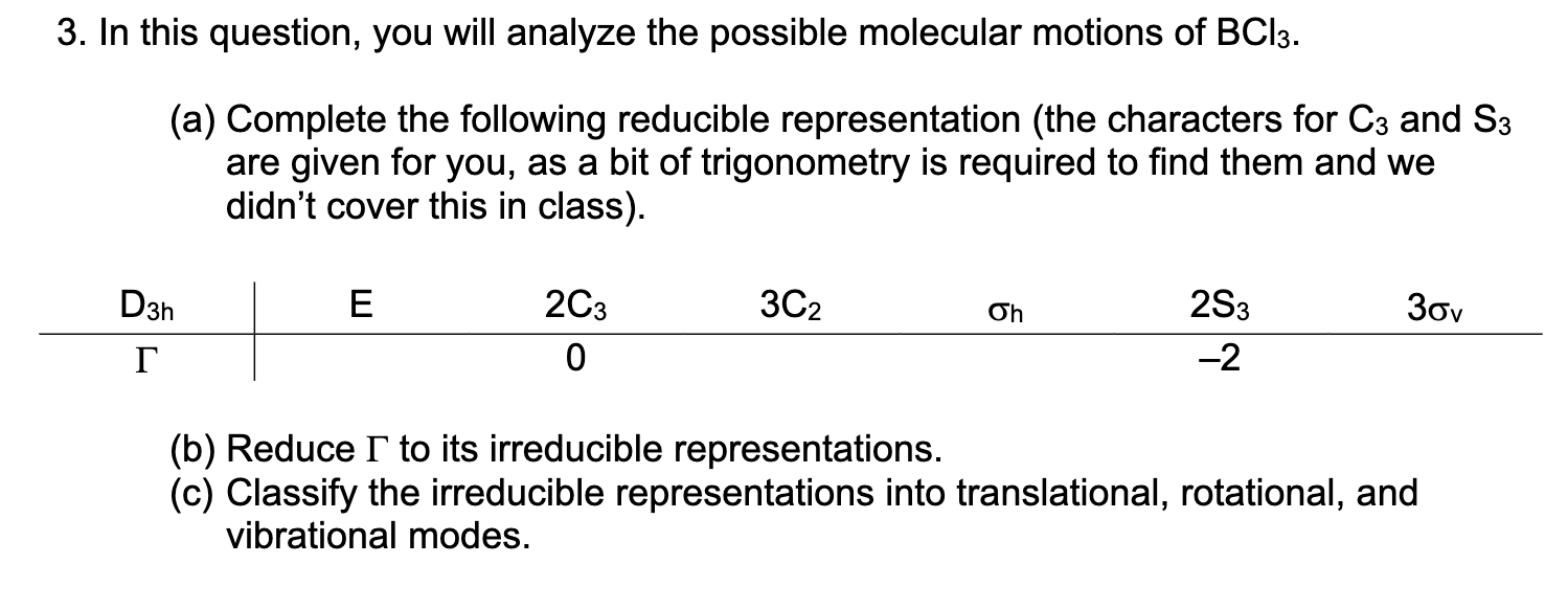 Solved 3. In this question, you will analyze the possible | Chegg.com