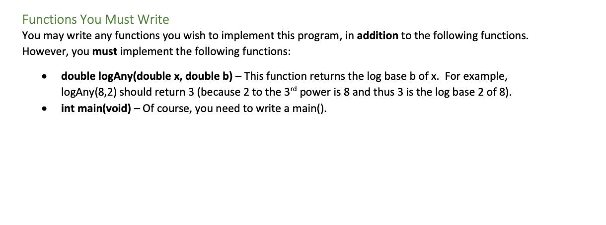Solved Concepts To Practice User Written Functions Math H