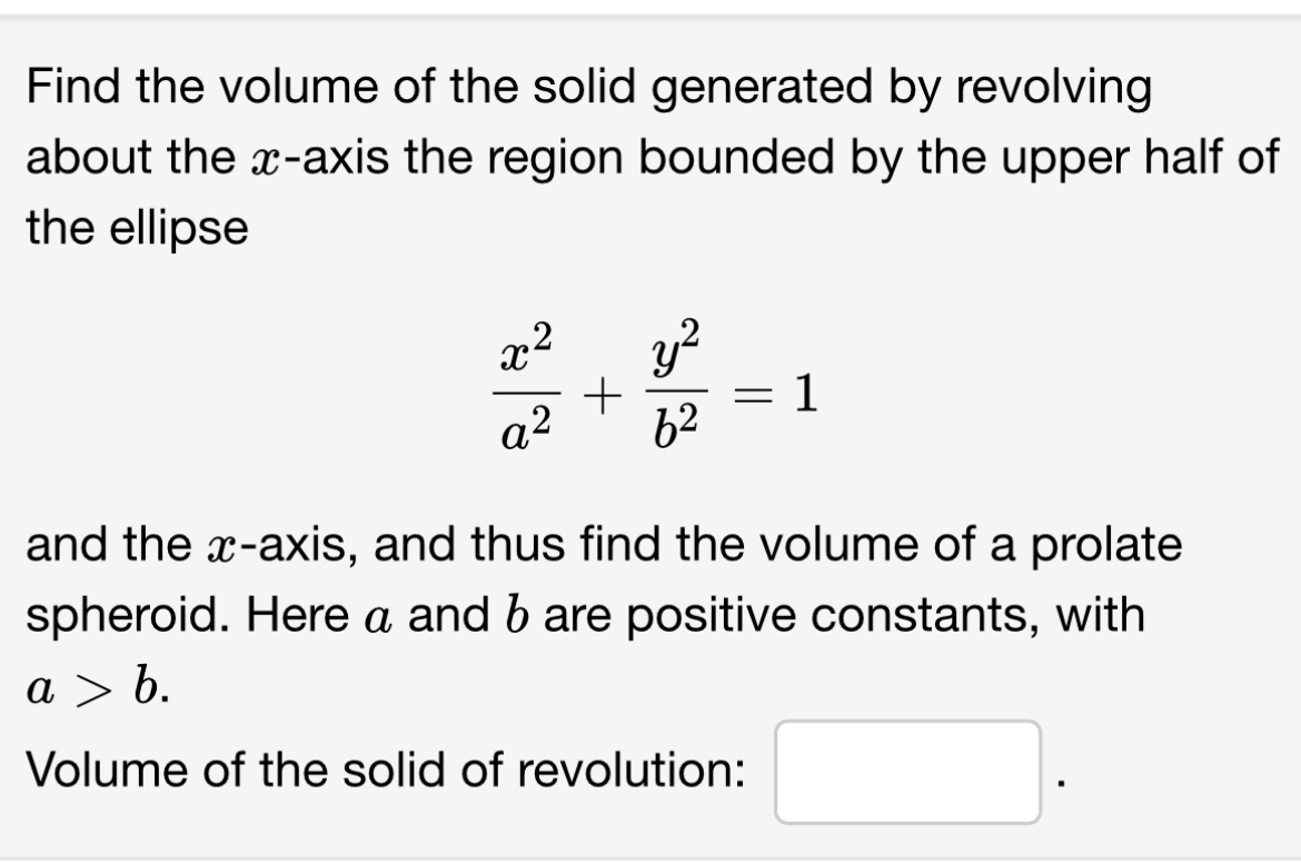 Solved Find the volume of the solid generated by revolving | Chegg.com