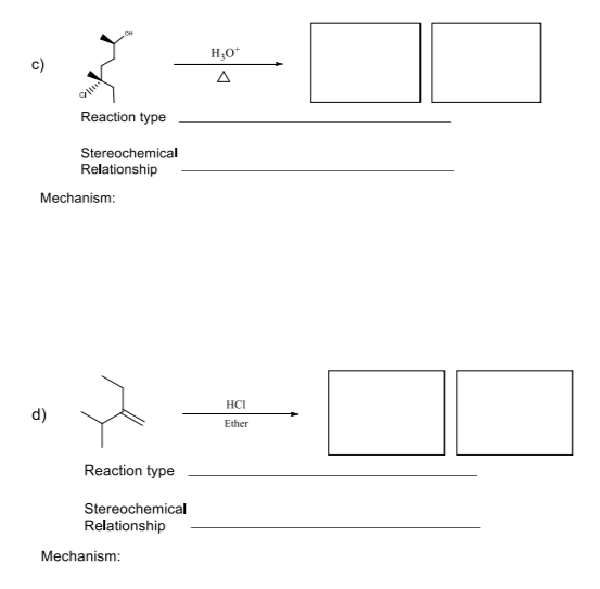Solved For the following reactions: a. Complete the | Chegg.com