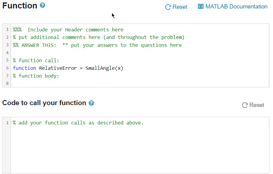 3. Small Angle Approximation User Defined Function 0 | Chegg.com