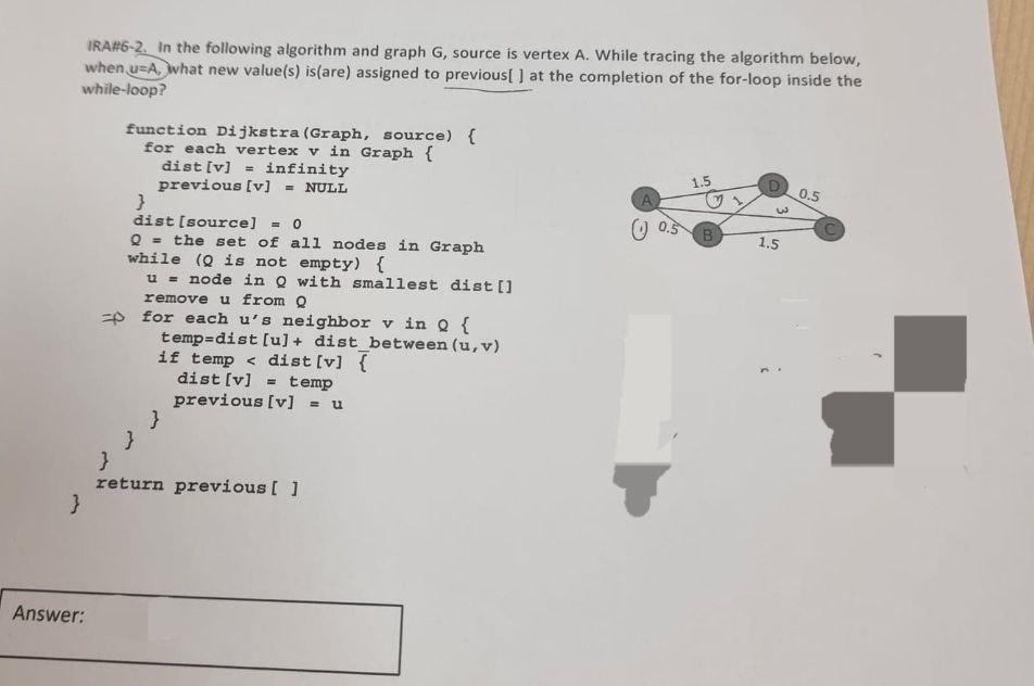 Solved IRA\#16-1. Run Kruskal's algorithm on the following | Chegg.com