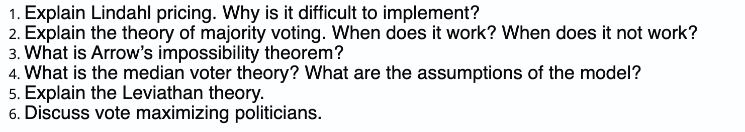 Solved 1. Explain Lindahl pricing. Why is it difficult to | Chegg.com