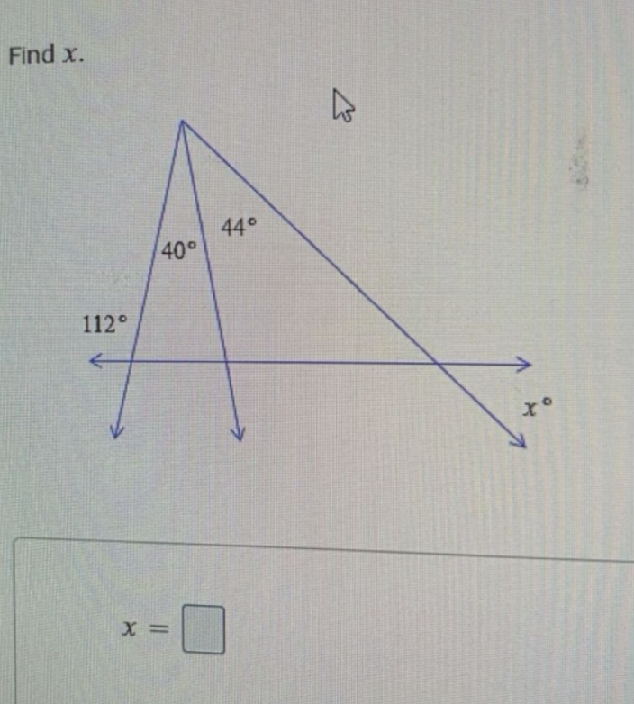 Solved Find x. | Chegg.com
