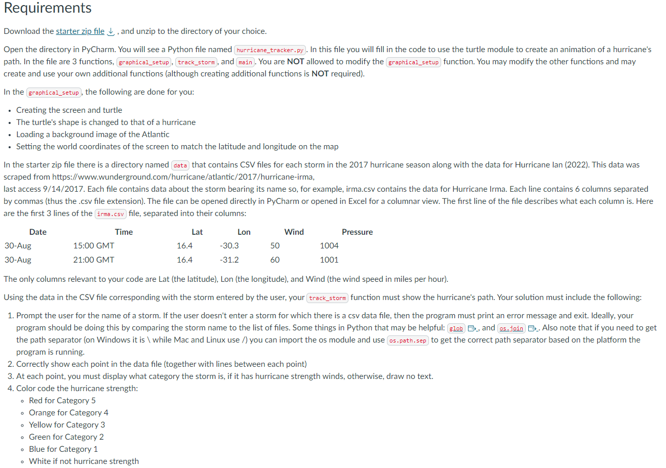 Solved Download the starter zip file ↓, and unzip to the | Chegg.com