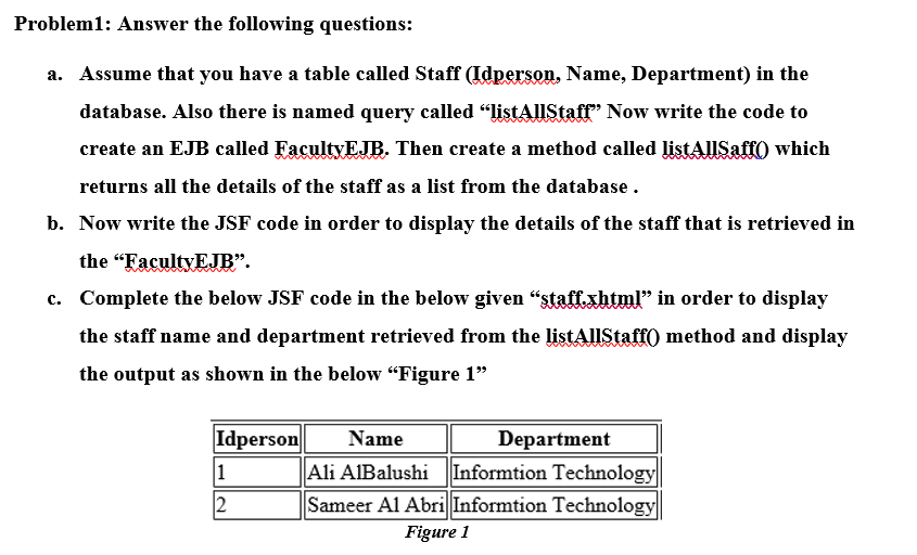 Problem1: Answer the following questions: a. Assume | Chegg.com