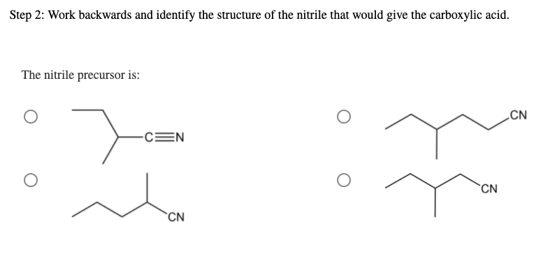 Solved Step 2: Work backwards and identify the structure of | Chegg.com