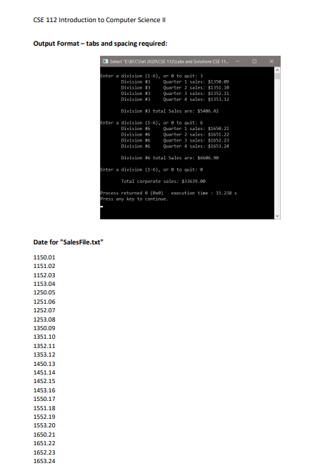 Solved CSE 112 Introduction to Computer Science II CSE 112 - | Chegg.com