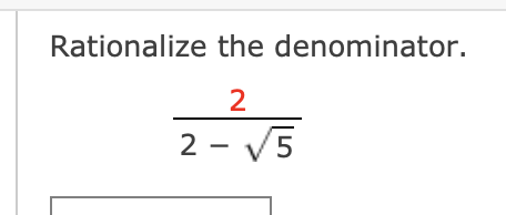 Solved Rationalize the denominator.22-52 | Chegg.com