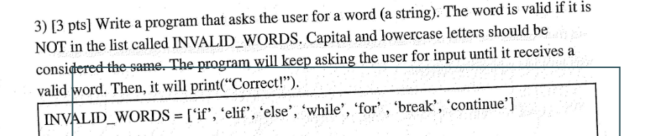 Solved [ 3 ﻿pts] ﻿Write a program that asks the user for a | Chegg.com