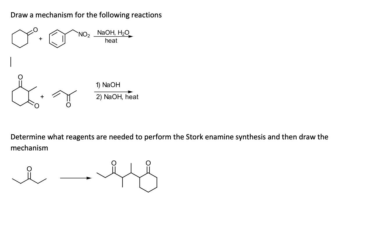 Solved Draw a mechanism for the following reactions "NO2 | Chegg.com