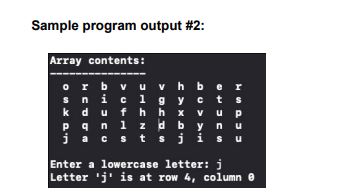 Solved Sample program output \#2: 1. Define a two-dimension | Chegg.com