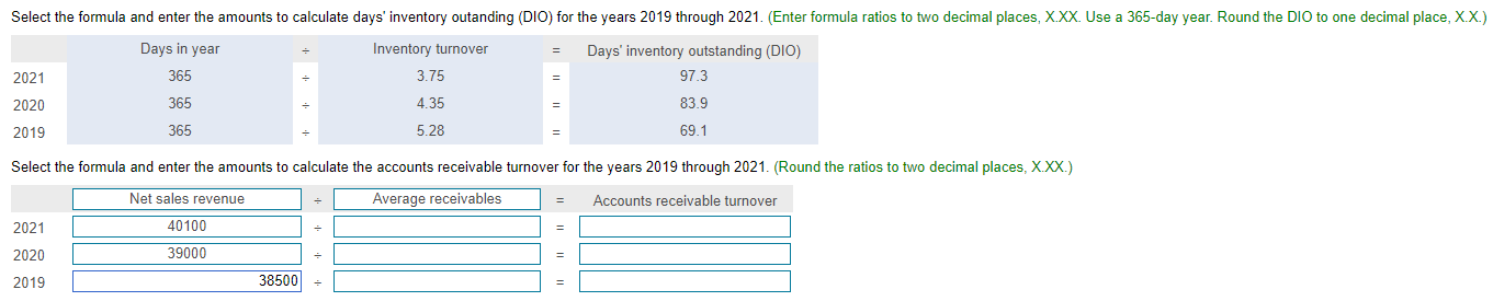 Data table Data table Requirements 1. Perform a trend | Chegg.com