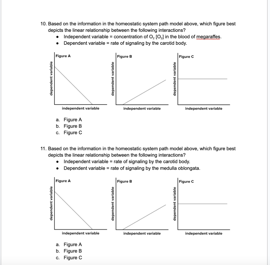 Solved 10. Based on the information in the homeostatic | Chegg.com