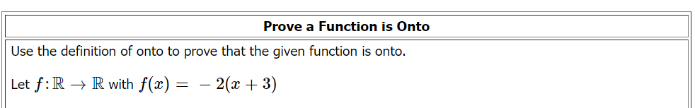 Solved Use the definition of onto to prove that the given | Chegg.com