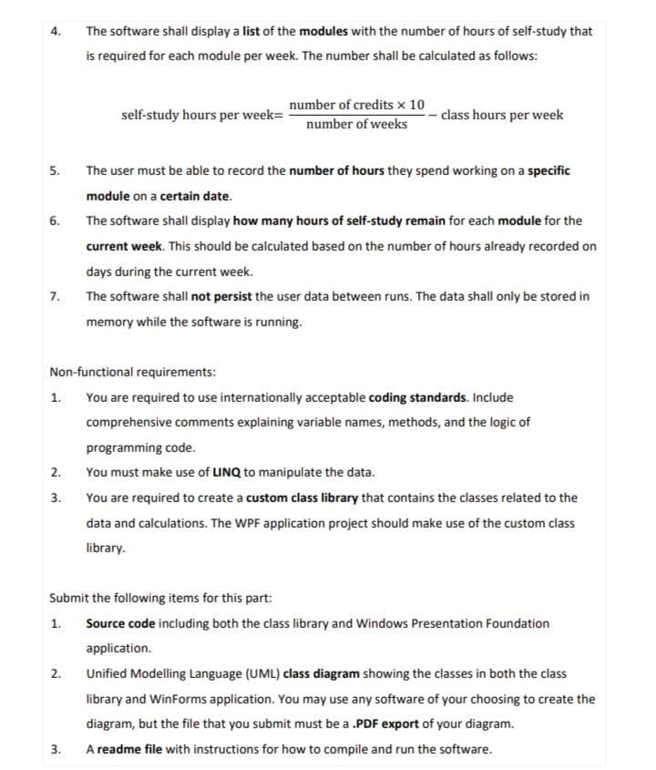 Solved PLEASE INCLUDE BOTH.XAML CODE AND.CS CODE AND DO | Chegg.com