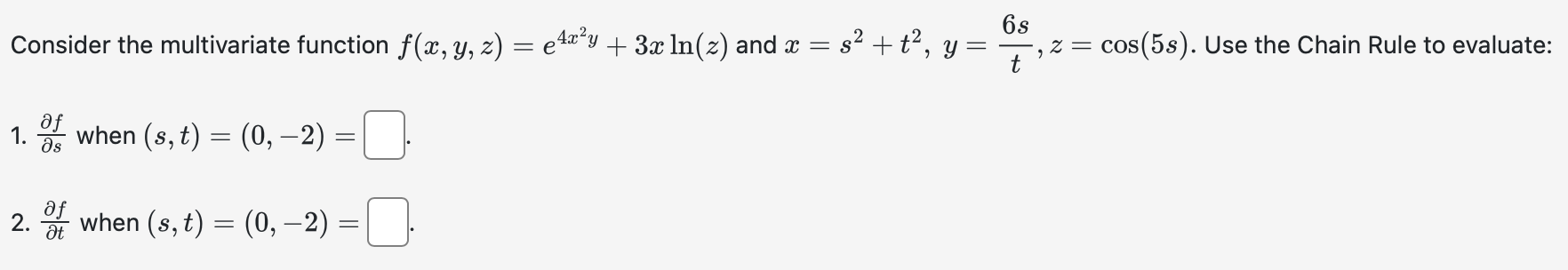 Solved Consider the multivariate function | Chegg.com