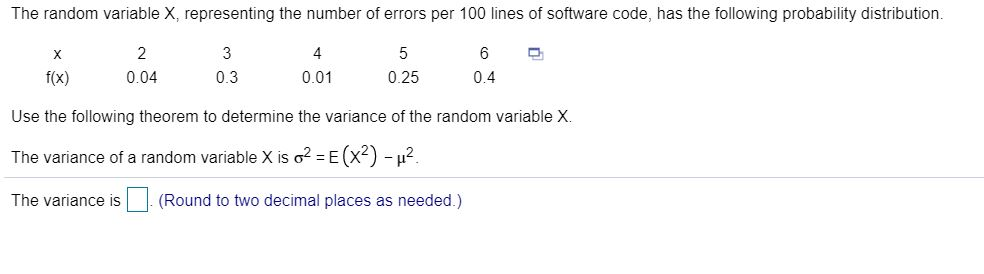 Solved The random variable X, representing the number of | Chegg.com