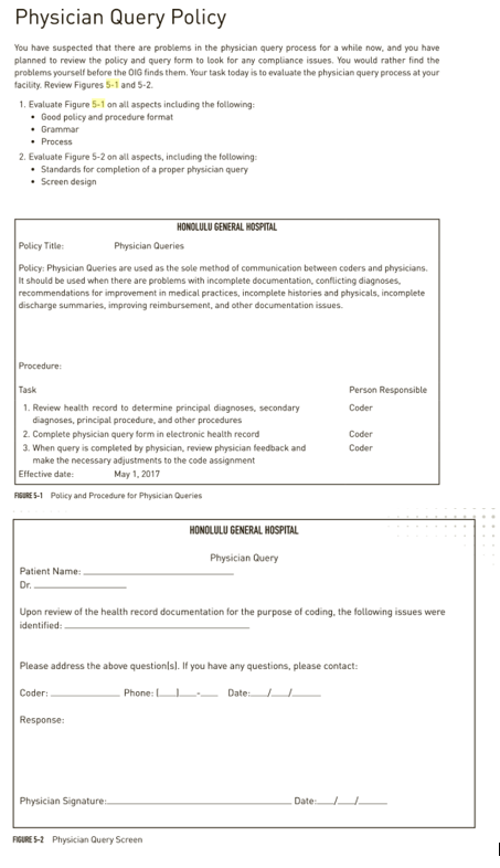 Solved Physician Query Policy You Have Suspected That There Chegg