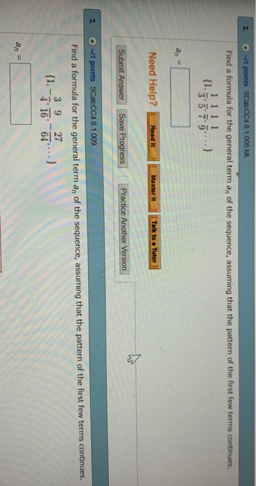 Solved 2. 0-1 points SCalcCC4 8 1 005 MI Find a formula for | Chegg.com Solved 2. 0-1 points SCalcCC4 8 1 005 MI Find a formula for | Chegg.com