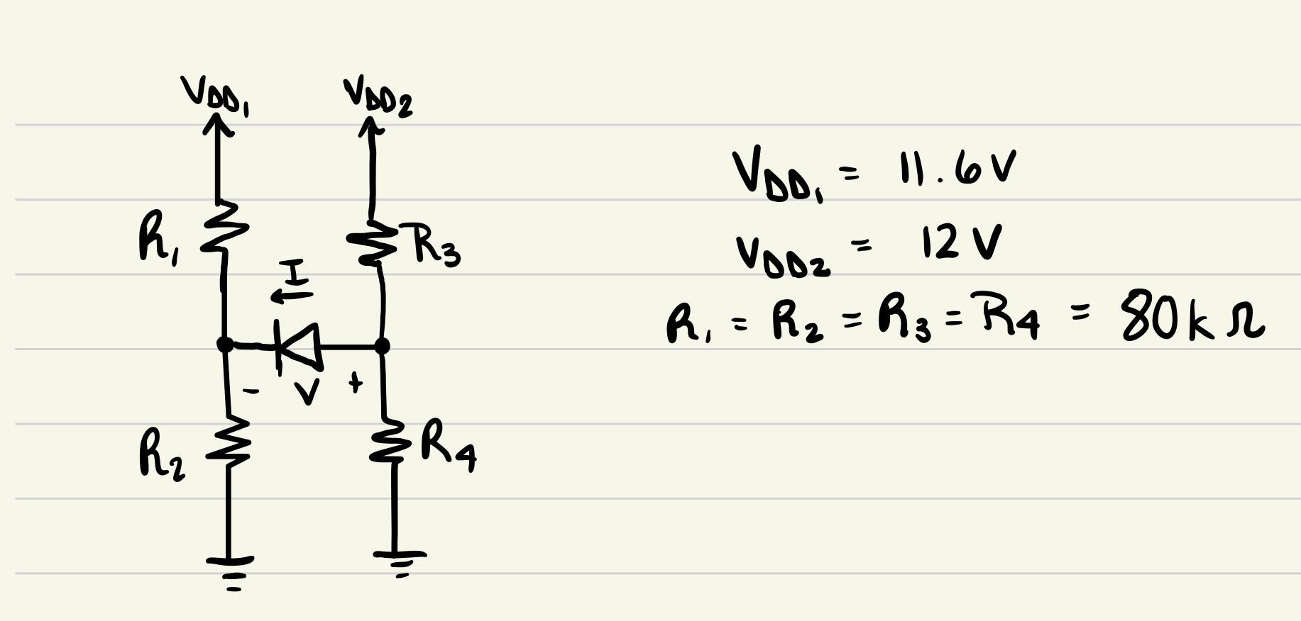 Solved Using a constant voltage drop diode model with | Chegg.com