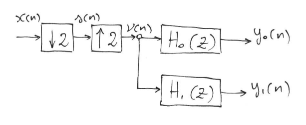 Solved This system consist of one downsample and one | Chegg.com