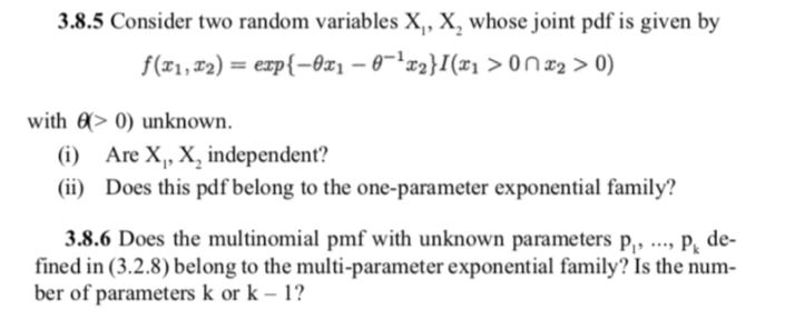 Solved 3.8.5 Consider two random variables X, X, whose joint | Chegg.com